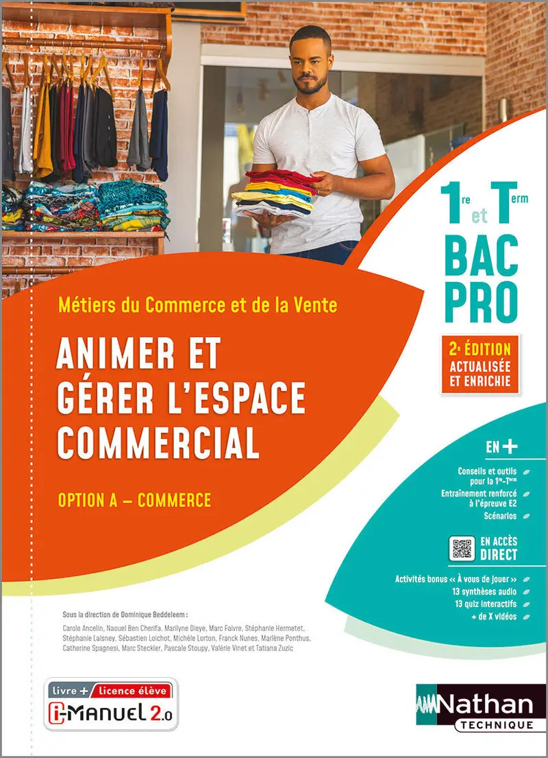 Manuels Scolaires Bac Pro Commerce-Vente-Accueil et CAP EPC | Editions Nathan